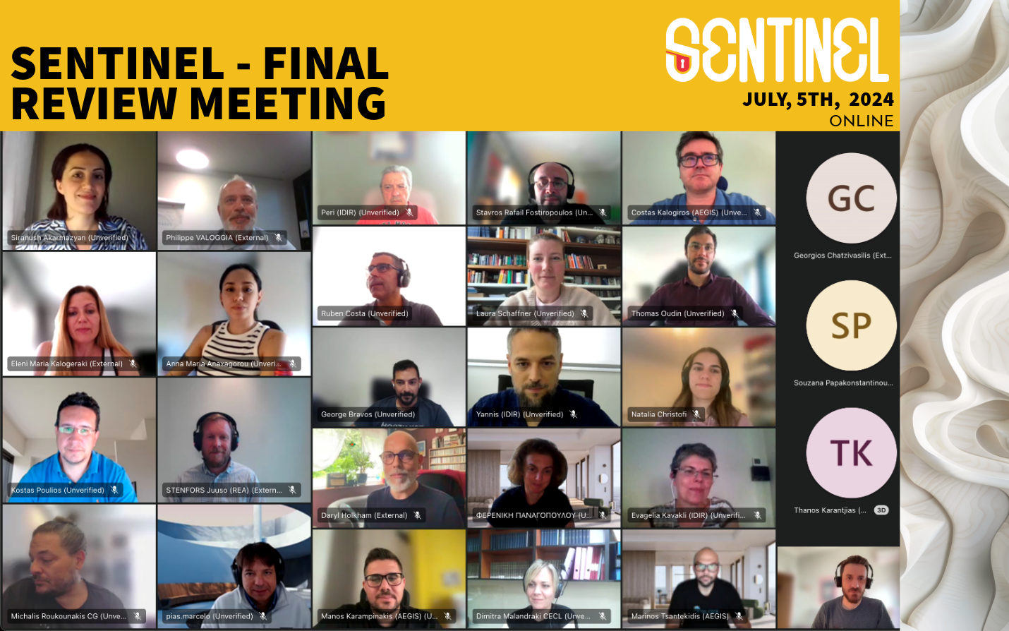 SENTINEL – Final Review Meeting | SENTINEL